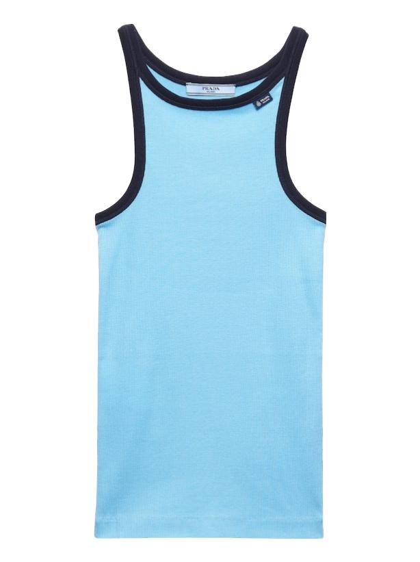 PRADA Prada Ribbed Knit Tank Top
